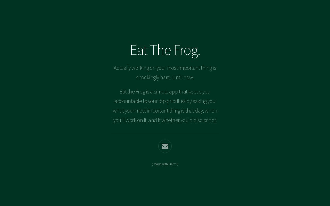 Eat the Frog